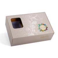 China Custom Size Luxury Fruit Jam Jar Gift Box With Window For 2 Jam Jars for sale