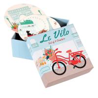 China Custom Size Printing Empty Small Square Coaster Set Packaging Box For Coasters for sale