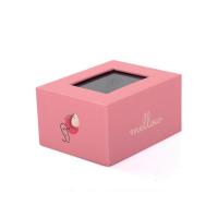 China Custom Design Luxury Pink Product Packaging Clear Transparent Boxes For Gift Pack for sale