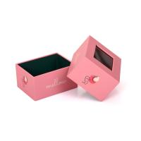 China Custom Design Luxury Pink Product Packaging Clear Transparent Boxes For Gift Pack for sale