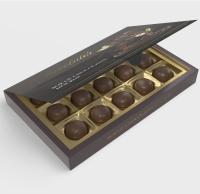 China Custom Printing Luxury Belgian Chocolate Praline Box Cardboard Material for sale