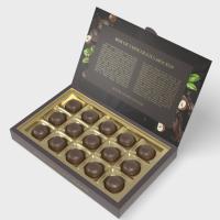 China Custom Printing Luxury Belgian Chocolate Praline Box Cardboard Material for sale
