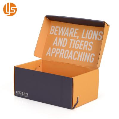 China Personalized Corrugated Paper Women Shoe Box Full Color Printing for sale