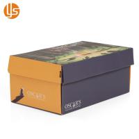 China Personalized Corrugated Paper Women Shoe Box Full Color Printing for sale