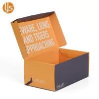 China Personalized Corrugated Paper Women Shoe Box Full Color Printing for sale