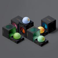 China Custom Luxury Lid And Base Bath Bomb Gift Packaging Box With Window for sale