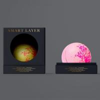 China Custom Luxury Lid And Base Bath Bomb Gift Packaging Box With Window for sale