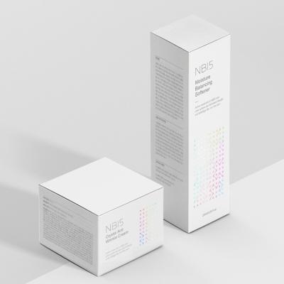 China Custom Size Simple Cosmetic Skincare Product Paper Box With Your Own Logo for sale