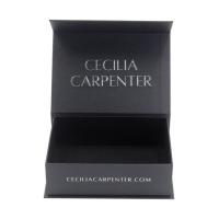 China Grey Magnetic Gift Box Packaging With Custom Silvery Logo for sale