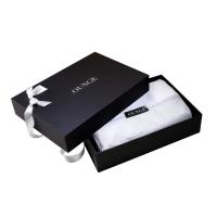 China Customized Black Lingerie Packaging Packing Paper Cardboard Box Emballage Lingerie Shipping Boxes For Lingerie for sale