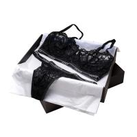 China Customized Black Lingerie Packaging Packing Paper Cardboard Box Emballage Lingerie Shipping Boxes For Lingerie for sale