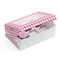 China Custom Folding Clear PVC Window Cake Box For Cake Packaging for sale