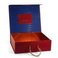 China Custom Red Folding Magnetic Paper Cardboard Gift Box Packaging Luxury for sale