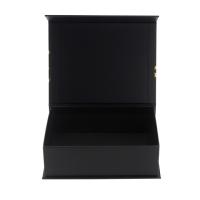China Large Black Custom Logo Paper Shoes Gift Boxes Luxury Magnetic Cardboard Packaging With Magnet for sale