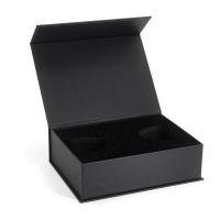 China Custom Logo Luxury Magnet Box Black Clear Aligner Packaging Box for sale