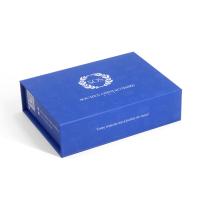 China Personalised Book Shaped Rigid Blue Cardboard Gift Box With Logo for sale