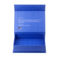 China Personalised Book Shaped Rigid Blue Cardboard Gift Box With Logo for sale