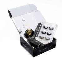China Custom Logo Printed Cardboard False Eyelash Packaging Shipping Box for sale