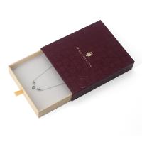 China Custom Luxury Rigid Paper Packaging Gift Drawer Jewelry Box for sale