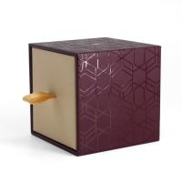 China Custom Luxury Rigid Paper Packaging Gift Drawer Jewelry Box for sale