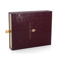 China Custom Luxury Rigid Paper Packaging Gift Drawer Jewelry Box for sale