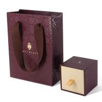 China Custom Luxury Rigid Paper Packaging Gift Drawer Jewelry Box for sale