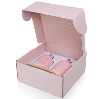 China Custom Printed Logo Corrugated Cardboard Bottle Shipping Box With Paper Insert for sale