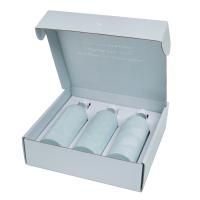 China Custom Printed Logo Corrugated Cardboard Bottle Shipping Box With Paper Insert for sale