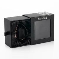 China Custom Design Luxury Black Drawer Satin Lined Gift Paper Box For Bracelet for sale