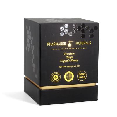 China Custom Logo Printing Premium Hard royal Honey Packaging Paper Gift Box for sale