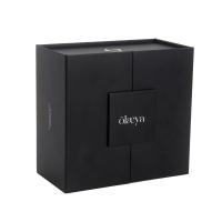 China Custom Logo Printed Luxury Double Door Open Gift Packaging Box with EVA insert for sale