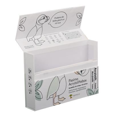 China Custom Size Print Luxury Magnetic Paper Marker Pen Packaging Box With Logo for sale