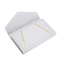 China Custom Logo Luxury White Cardboard Handbag Wallet Gift Box With Gold Foil Print for sale