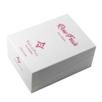 China Custom Logo Premium Textured Paper Perfume Bottle Packaging Box With EVA Foam for sale
