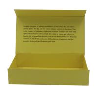 China Customizable Yellow Folding Foldable Magnetic Lid Gift Packaging Box for sale