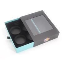 China Custom High End Drawer Slide Sleeve Packaging Paper Box With Window for sale