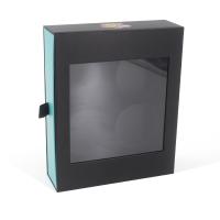 China Custom High End Drawer Slide Sleeve Packaging Paper Box With Window for sale
