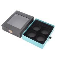 China Custom High End Drawer Slide Sleeve Packaging Paper Box With Window for sale