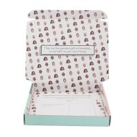 China Custom printed White Cardboard Clothing Mailer Shipping Packaging Box With Logo for sale