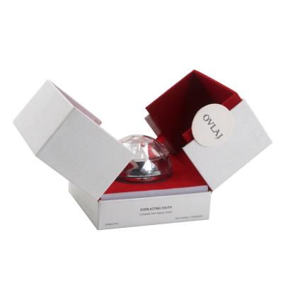 China Custom Luxury Double Door Open Skincare Bottle Packaging Gift Box for sale
