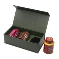 China Custom Luxury Magnetic Book Shaped Tea Gift Box Packaging For Tea Cans for sale
