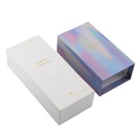 China Custom Premium Perfume Bottle Packaging Box With Gold Foil Logo for sale