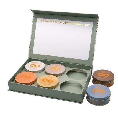China Custom Magnetic Luxury Tin Tea Set Packaging Gift Box for sale