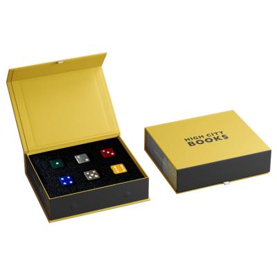 China Custom Logo Print Luxury Cardboard Dice Set Packaging Box for sale