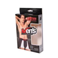 China Custom Logo Printed Men Underwear Packing Pants Paper Packaging Box With Hanger for sale