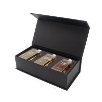 China Custom Luxury Magnetic Wine Packaging Boxes For 3 Bottles for sale