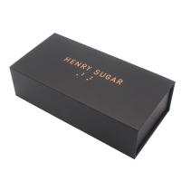 China Custom Luxury Magnetic Wine Packaging Boxes For 3 Bottles for sale