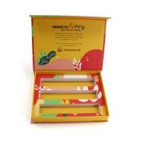 China Custom Logo Premium Honey Tube Packaging Cardboard Honey Packing Box for sale