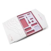 China Custom 2 Door Open Empty Beauty Skincare Cosmetic Products Paper Gift Packaging Box for sale