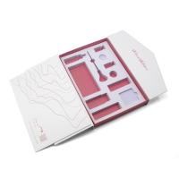China Custom 2 Door Open Empty Beauty Skincare Cosmetic Products Paper Gift Packaging Box for sale